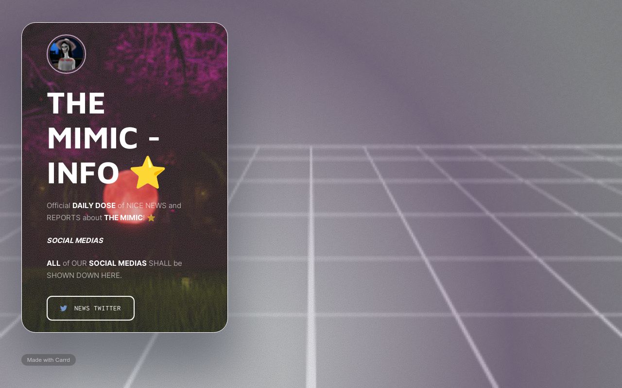 THE MIMIC - INFO ⭐️